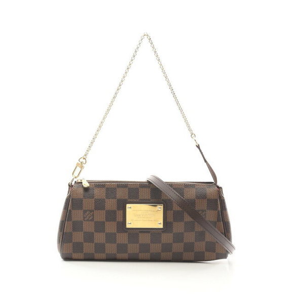 Louis Vuitton | Bags | Louis Vuitton Eva Damier Ebene Brown Handbag ...